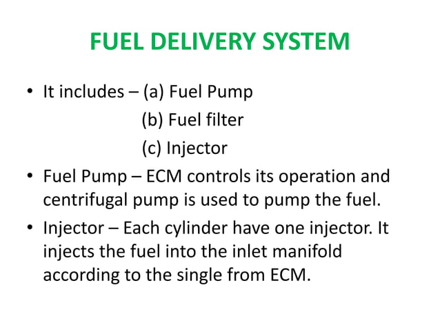 MULTI POINT FUEL INJECTION SYSTEM of Automobiles.pptx