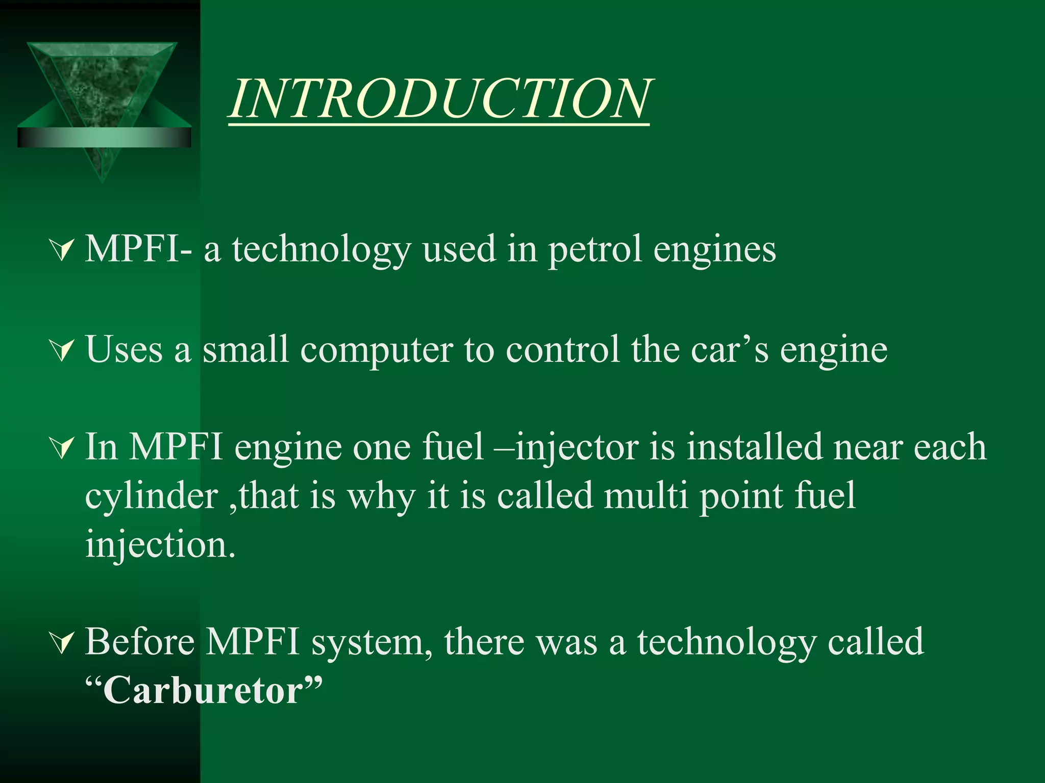 MULTI POINT FUEL INJECTION SYSTEM ppt.ppt
