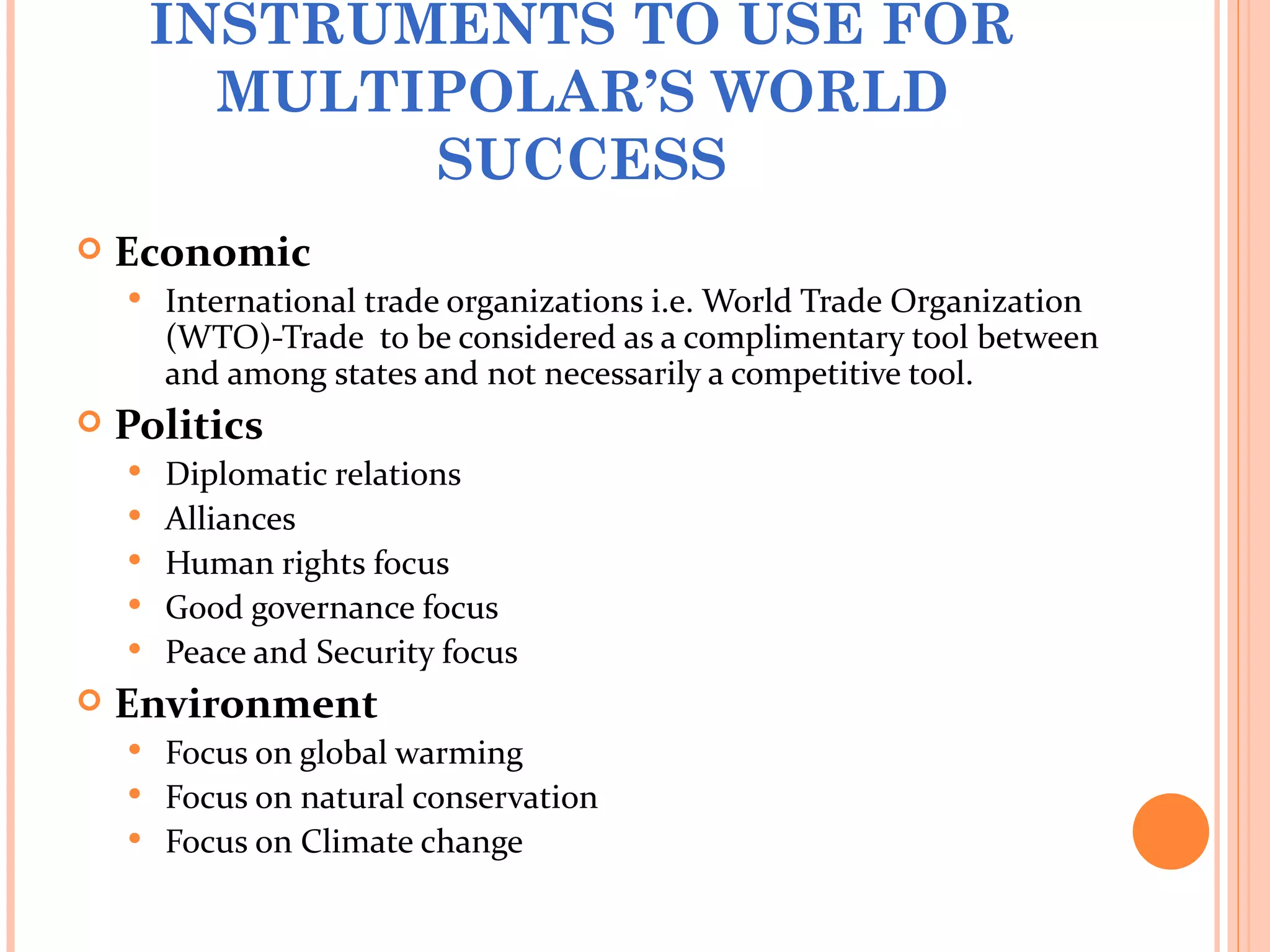 Multipolar world presentation modified (2) | PPT