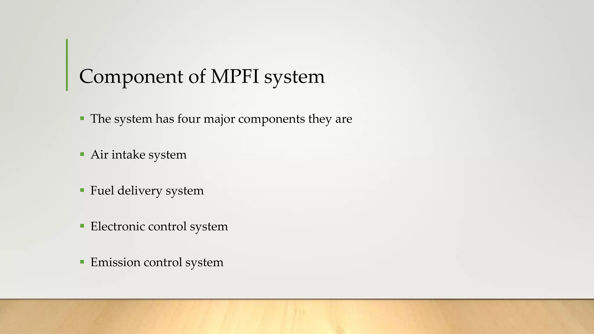 Multiport fuel injector system | PPTX