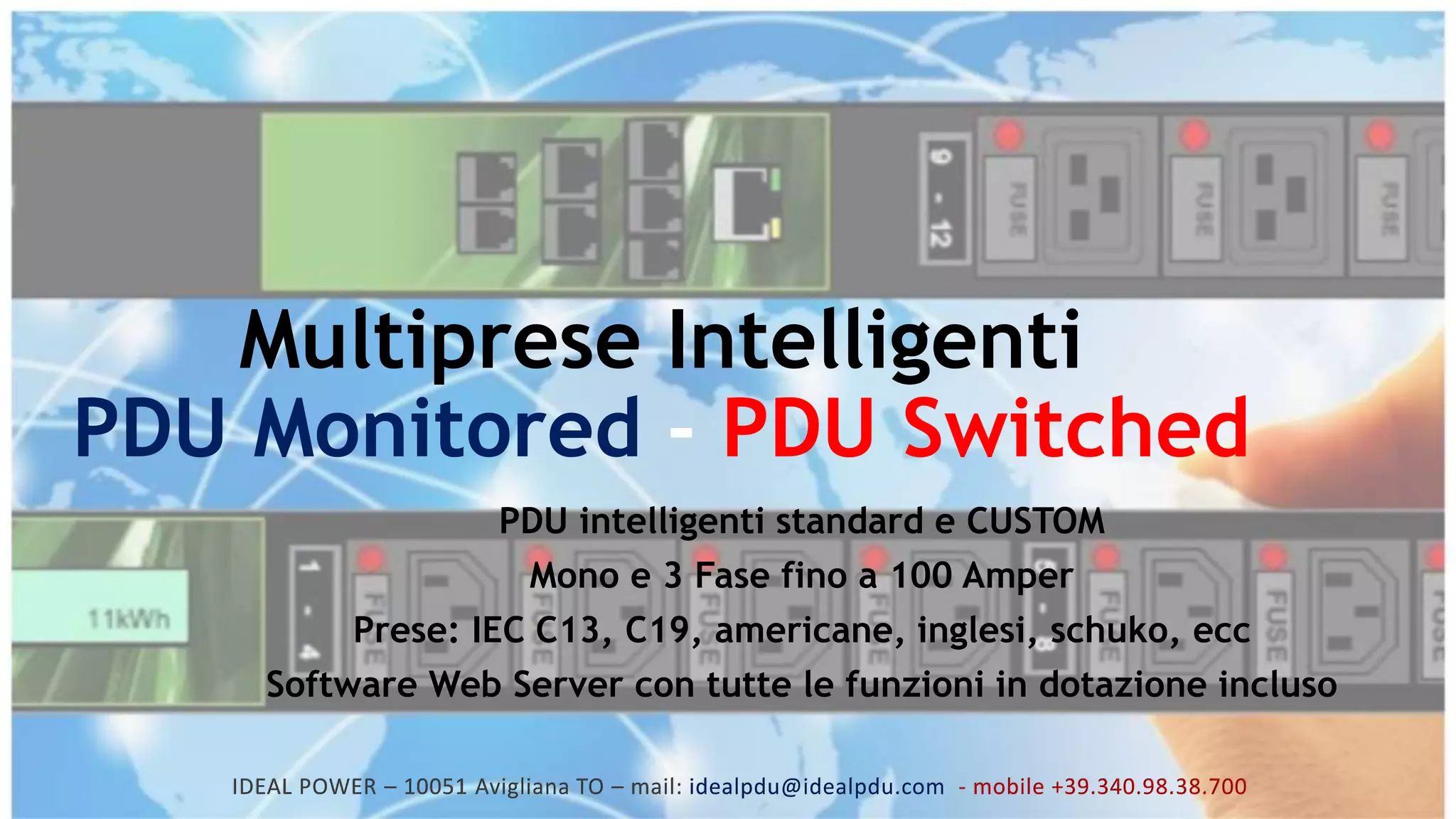 Multiprese intelligenti - PDU Monitored Switched | PPTX | Computing | Technology & Computing