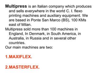 Multipress presentazione | PPT