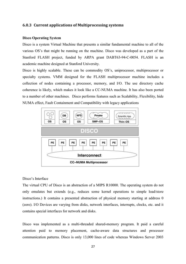 Multiprocessing Operating Systems Pdf