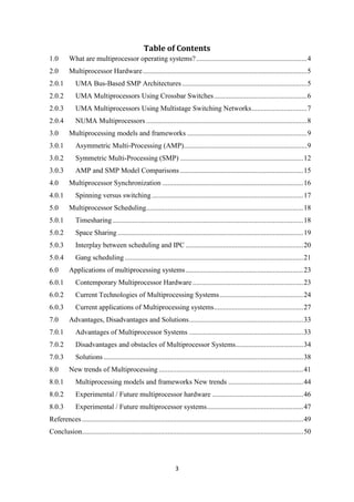 Multiprocessing operating systems | PDF