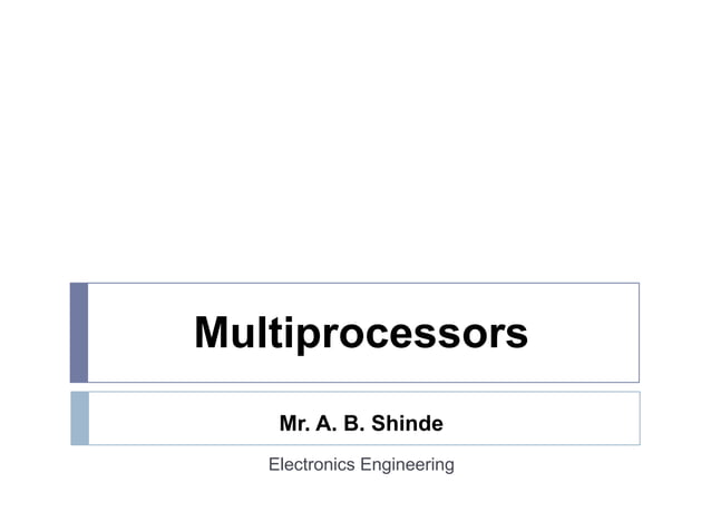 Multiprocessor | PPT