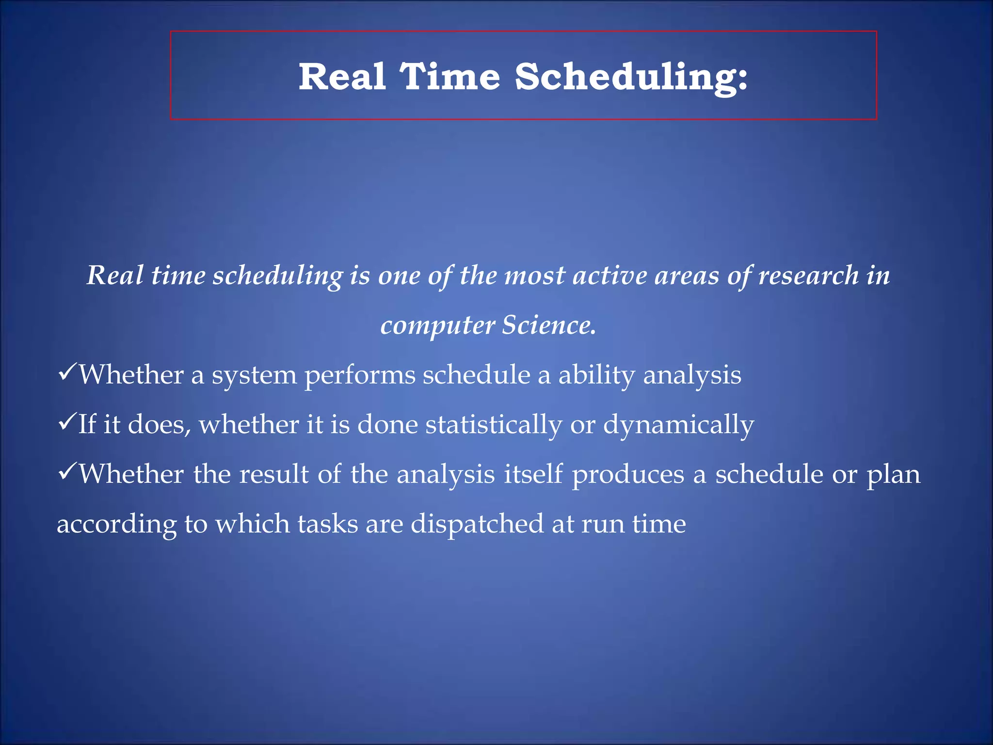 MULTIPROCESSOR AND REAL TIME SCHEDULING.ppt