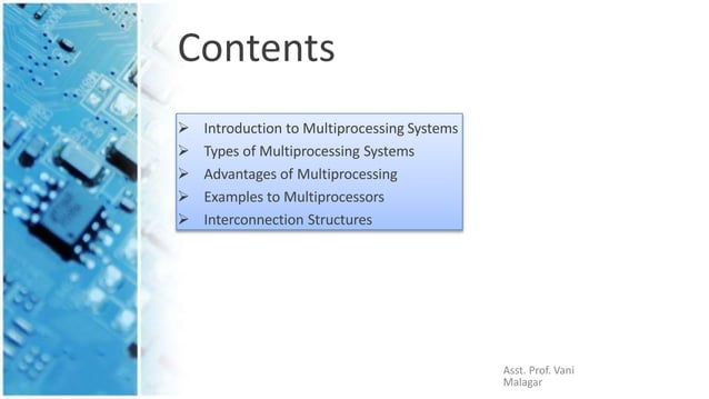 Multiprocessor Architecture (Advanced computer architecture) | PPTX