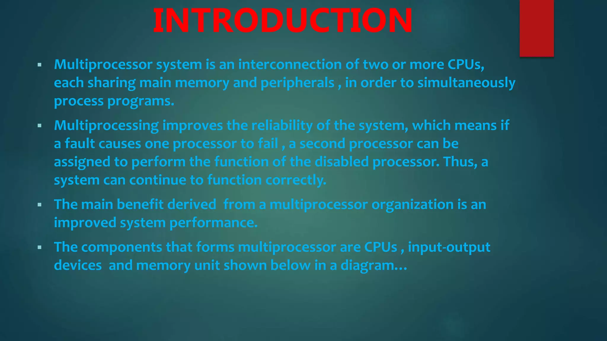 Multiprocessor structures | PPTX