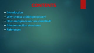 Multiprocessor structures | PPTX
