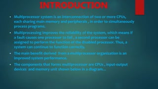 Multiprocessor structures | PPTX
