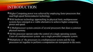 Multiprocessor system architectures.pptx
