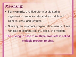 Multi product pricing | PPTX