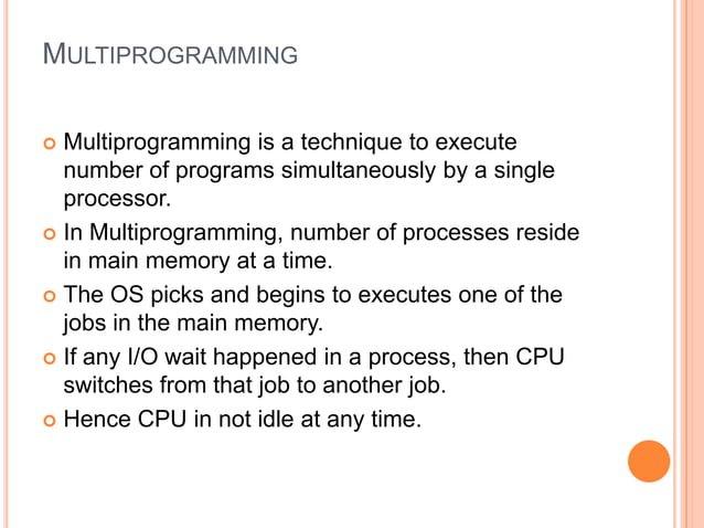 Multiprogramming×haring | PPTX | Operating Systems | Computer Software and Applications