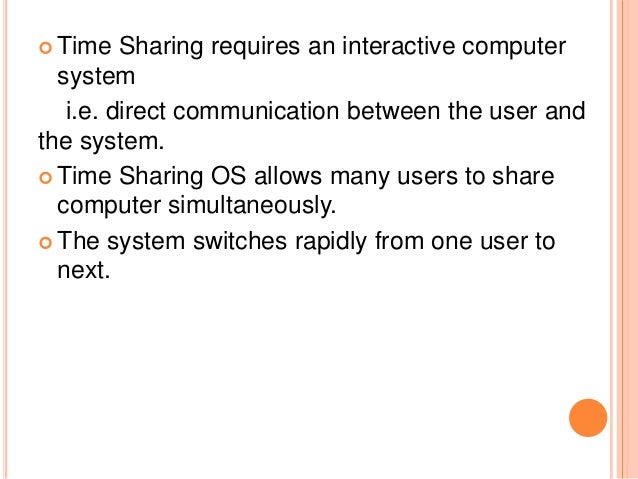 Multiprogramming×haring
