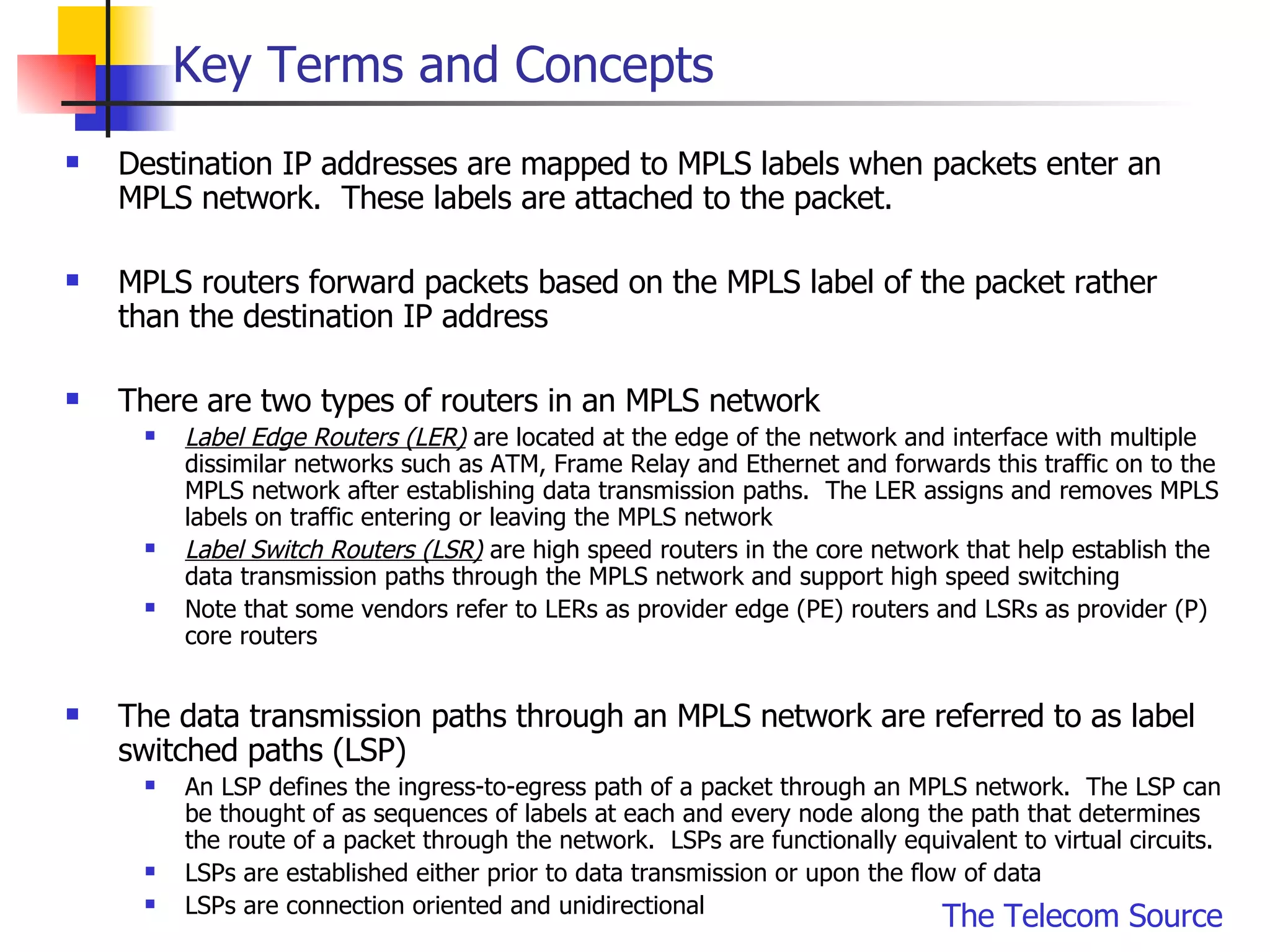 Multi-Protocol Label Switching | PPT