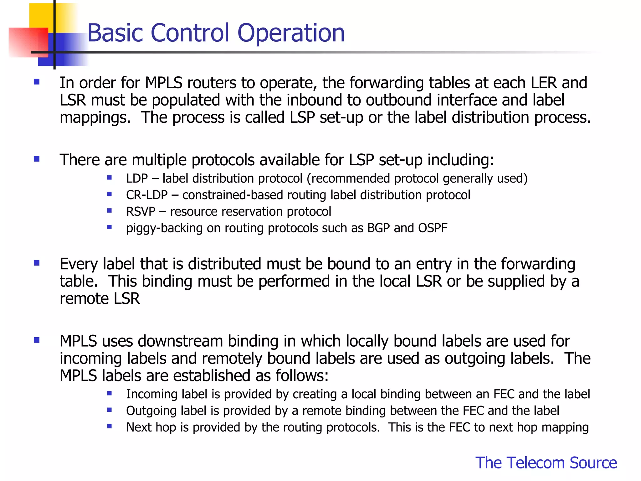 Multi-Protocol Label Switching | PPT