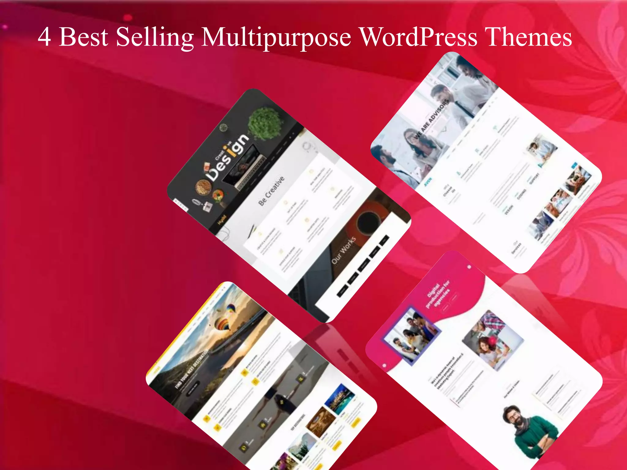 4 Top Selling Multipurpose WordPress Themes | PPTX