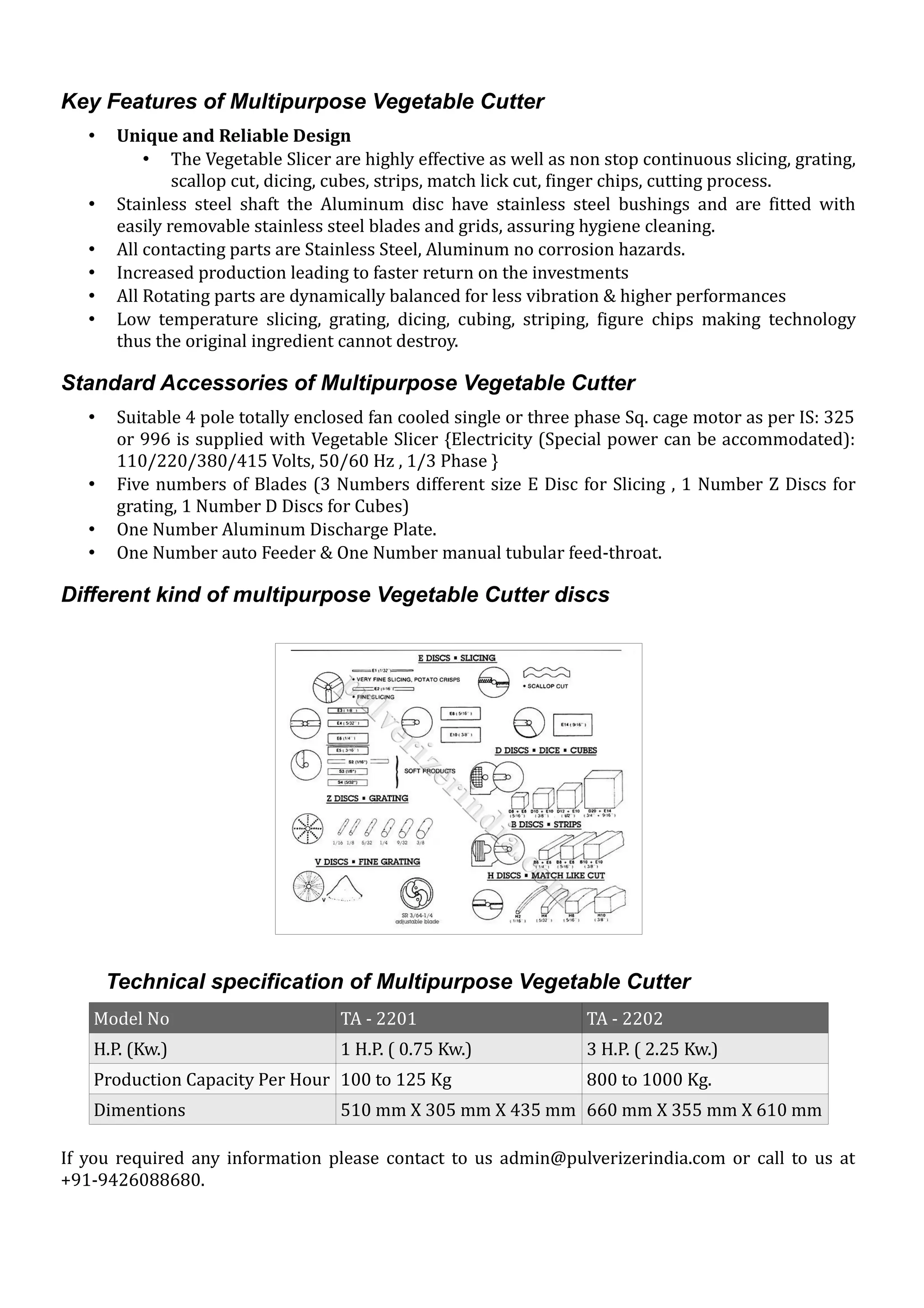 Multipurpose vegetable-cutter | PDF