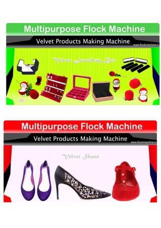 Multipurpose flock machine manufacturers ahmedabad gujarat india | PDF