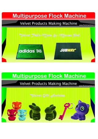 Multipurpose flock machine manufacturers ahmedabad gujarat india | PDF