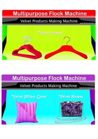 Multipurpose flock machine manufacturers ahmedabad gujarat india | PDF