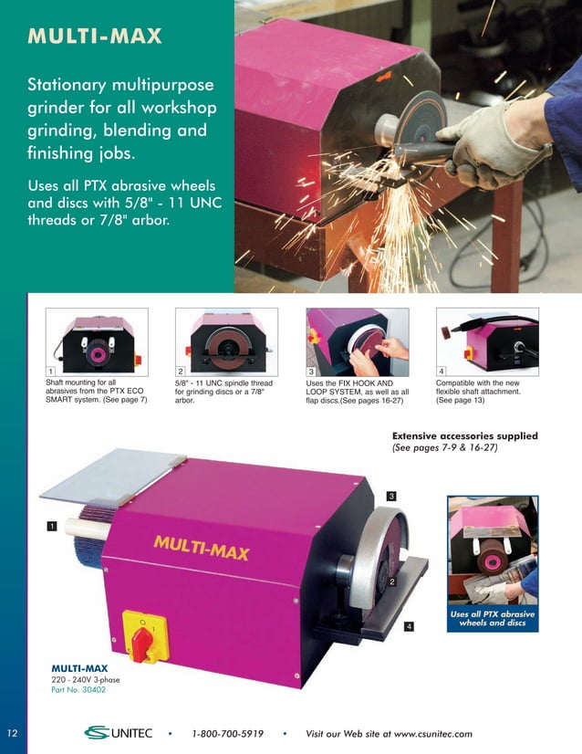 CS Unitec Multipurpose Grinders: Multi Max | PDF