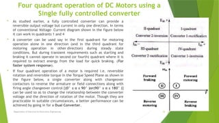 Multi Quadrant Drive operation with lift weighted and empty case | PPT