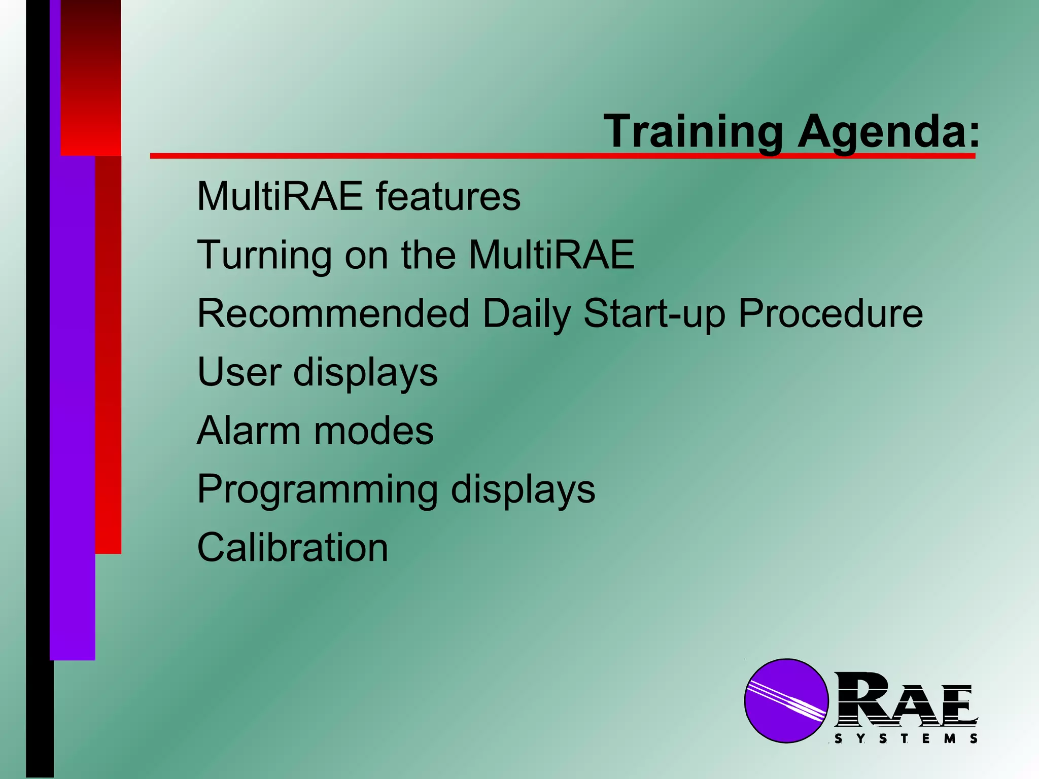 Multirae user training_310a | PPT