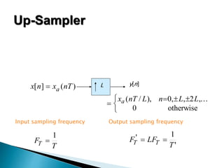 Multirate digital signal processing | PPSX