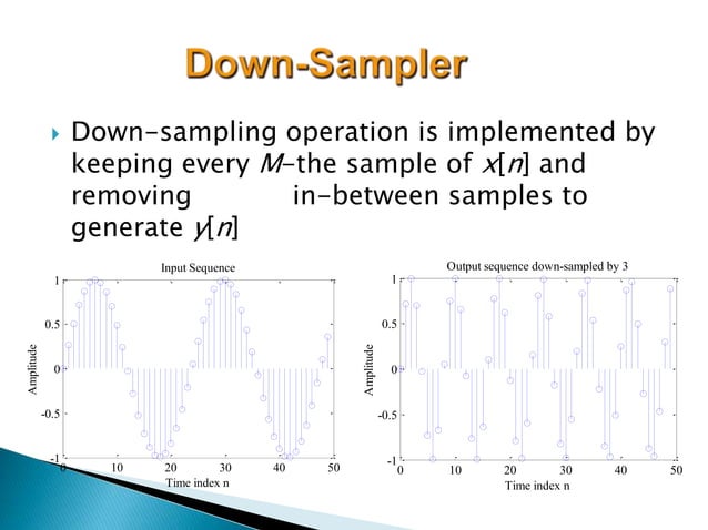 Multirate digital signal processing | PPSX | Digital Audio | Computer Software and Applications