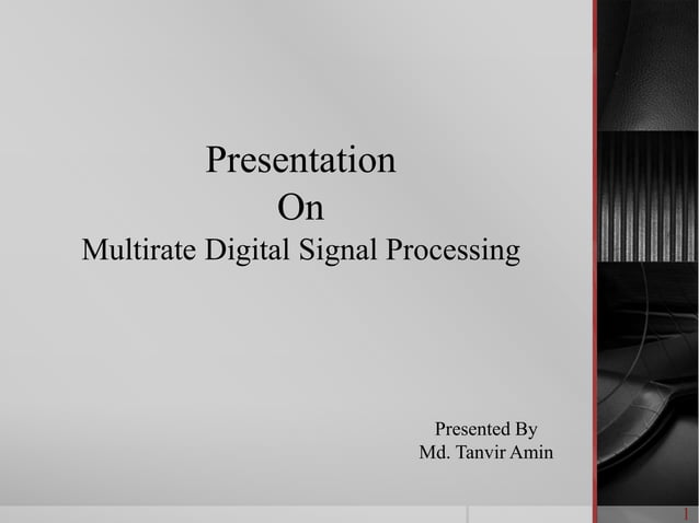Multirate signal processing | PDF
