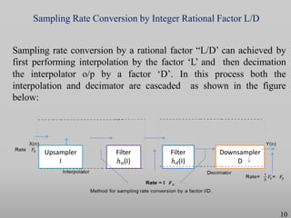 Multirate signal processing | PDF