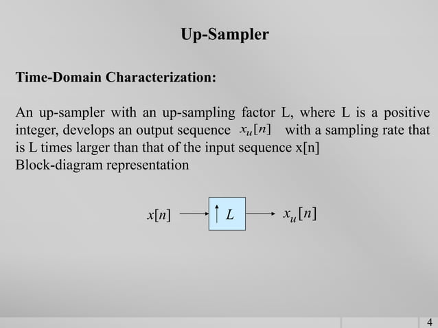 Multirate signal processing | PDF