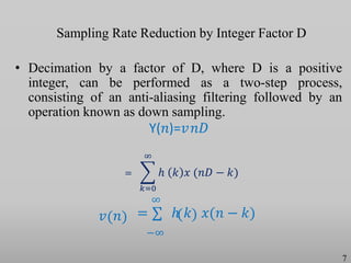 Multirate signal processing | PDF