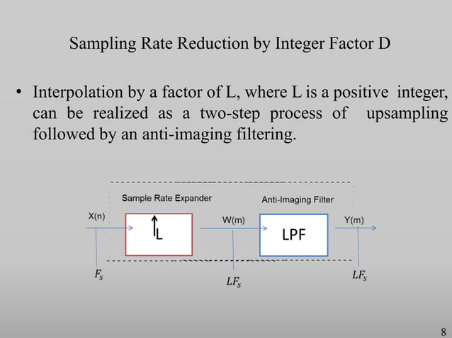 Multirate signal processing | PDF