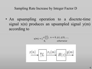 Multirate signal processing | PDF