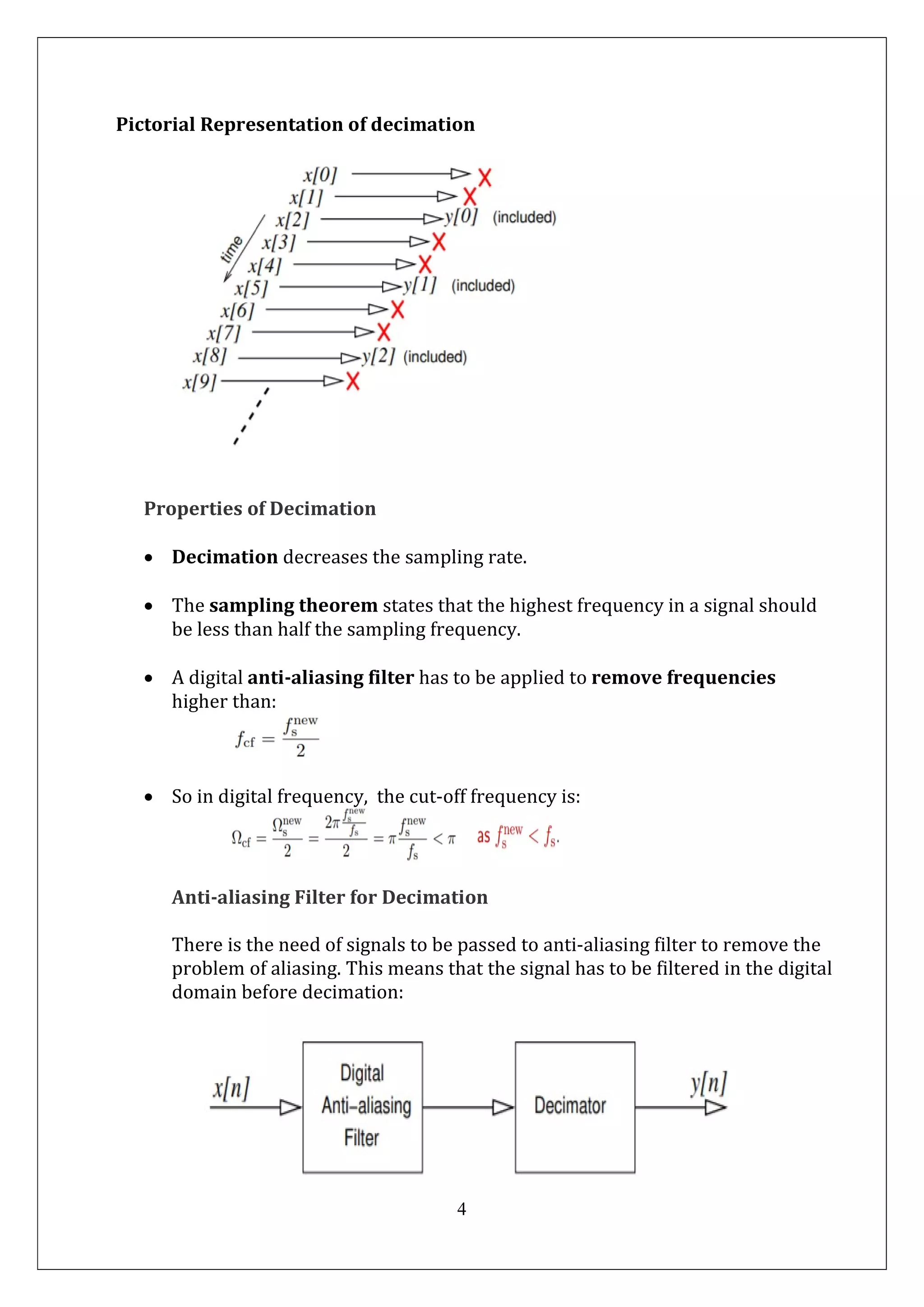 Multirate signal processing and decimation interpolation | PDF | Digital Audio | Computer ...