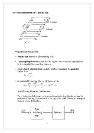 Multirate signal processing and decimation interpolation | PDF