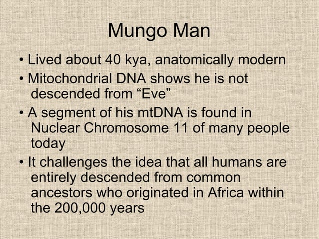 Multiregional Evolution Katina | PPT