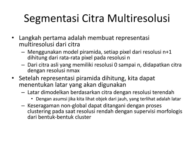 Multiresolution Color Image Segmentation Applied to Background ...