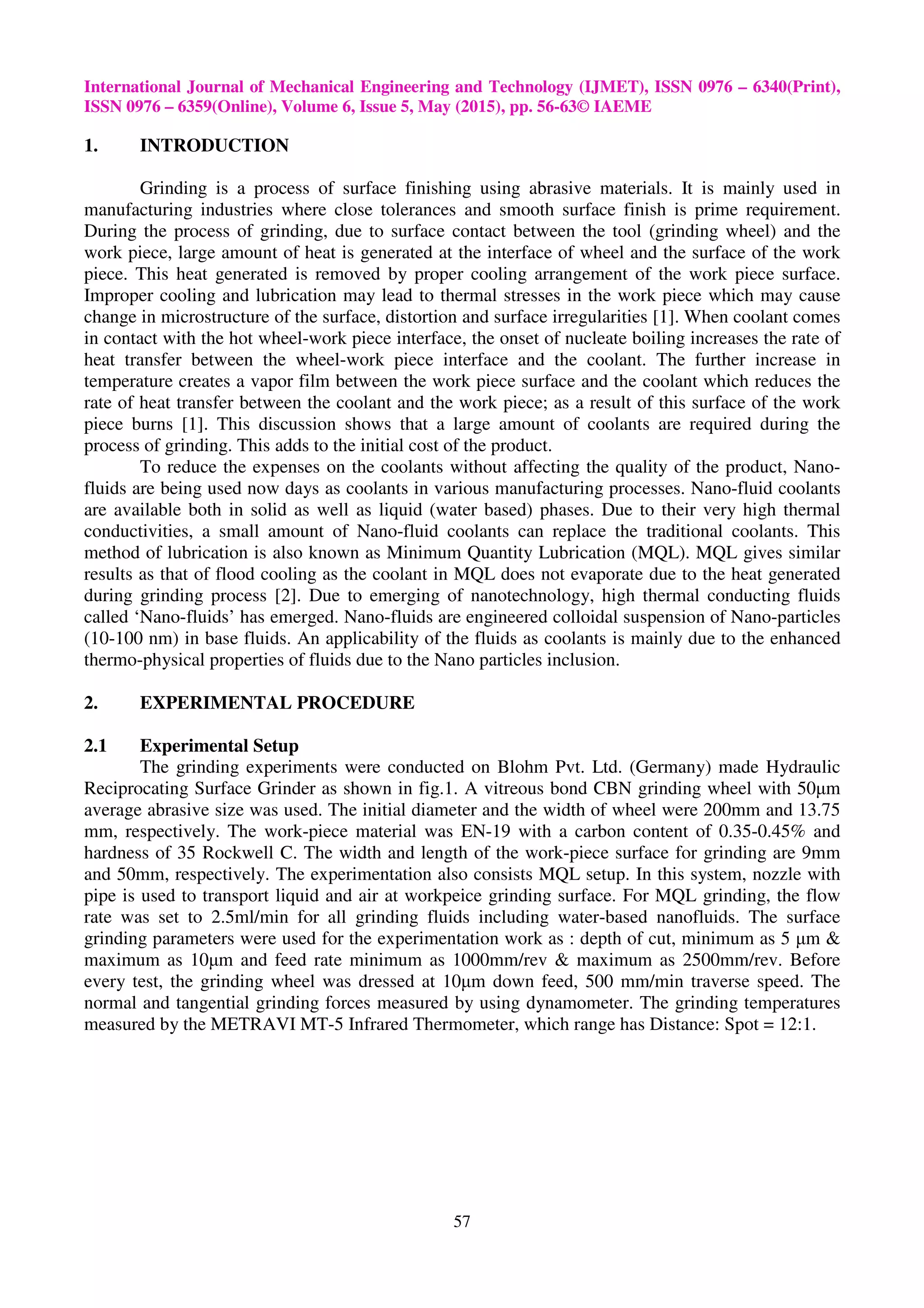 Multiresponse optimization of surface grinding operation of en19 alloy steel using grey ...