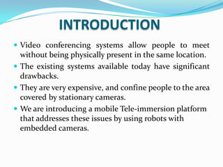 ROBOTIC VIDEO CONFERENCING SYSTEM | PDF | Web Conferencing | Computer ...