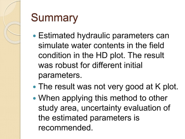 Estimation Of Hydraulic Parameters With Multi Scale Parameterization Method Ppt