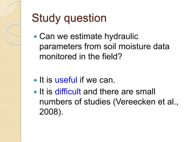 Estimation Of Hydraulic Parameters With Multi Scale Parameterization Method Ppt