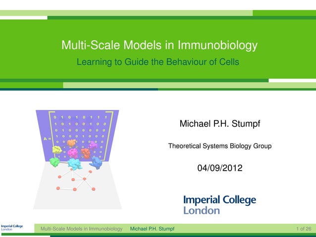 Multi-Scale Models in Immunobiology | PPT