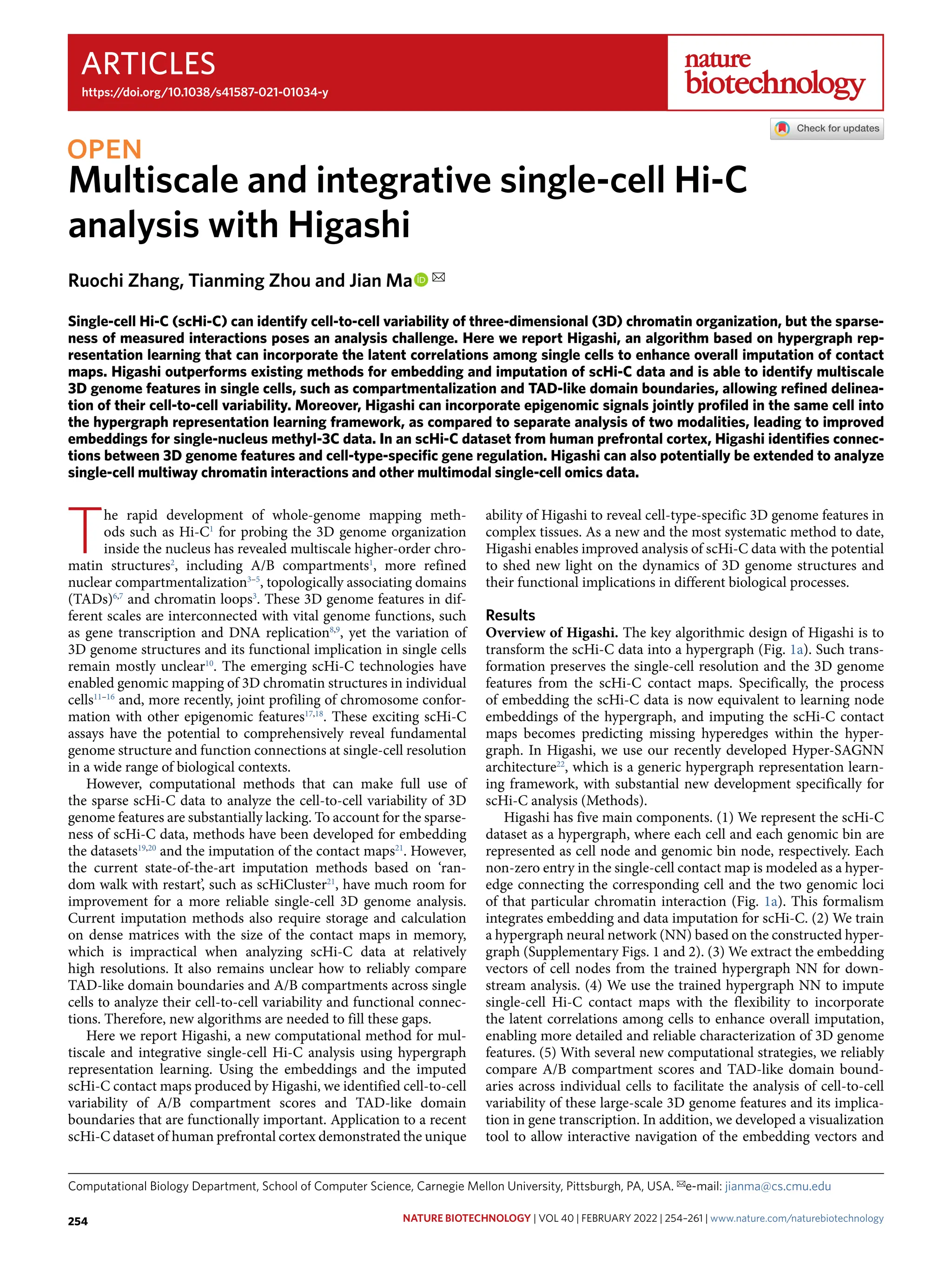 Multiscale and integrative single-cell Hi-C analysis with Higashi.pdf