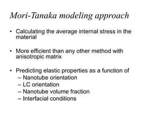 Multiscale modeling of LCP/Nanotube Composites | PPTX