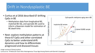CISNET Multiscale Meeting Presentation: Drift CpGs in Normal and ...
