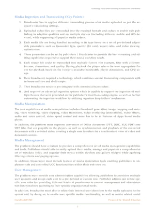 Technology Focus before investing on Multiscreen content delivery | PDF