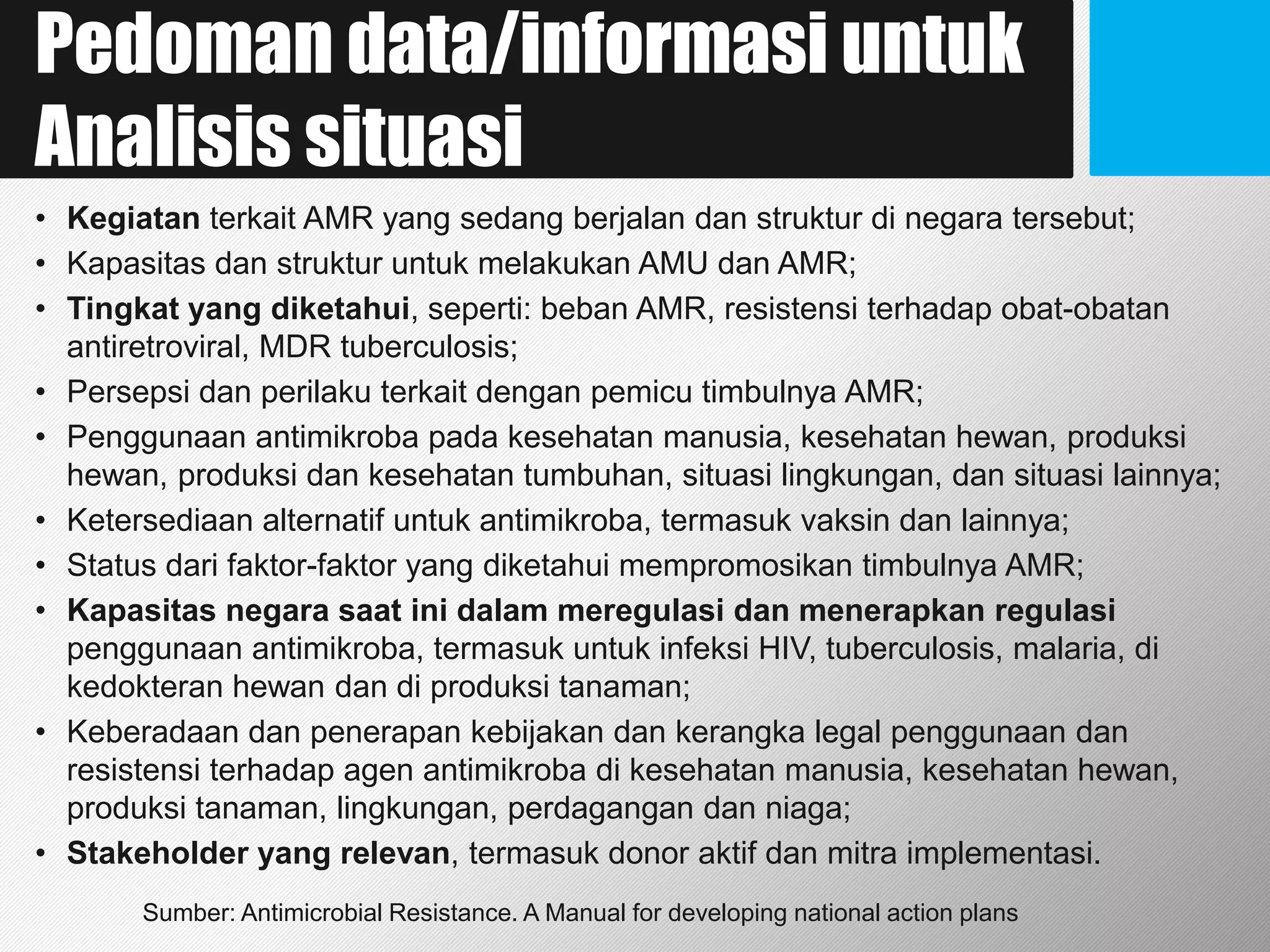 Konsep Multisektor Rencana Aksi Nasional Pengendalian Resistensi ...